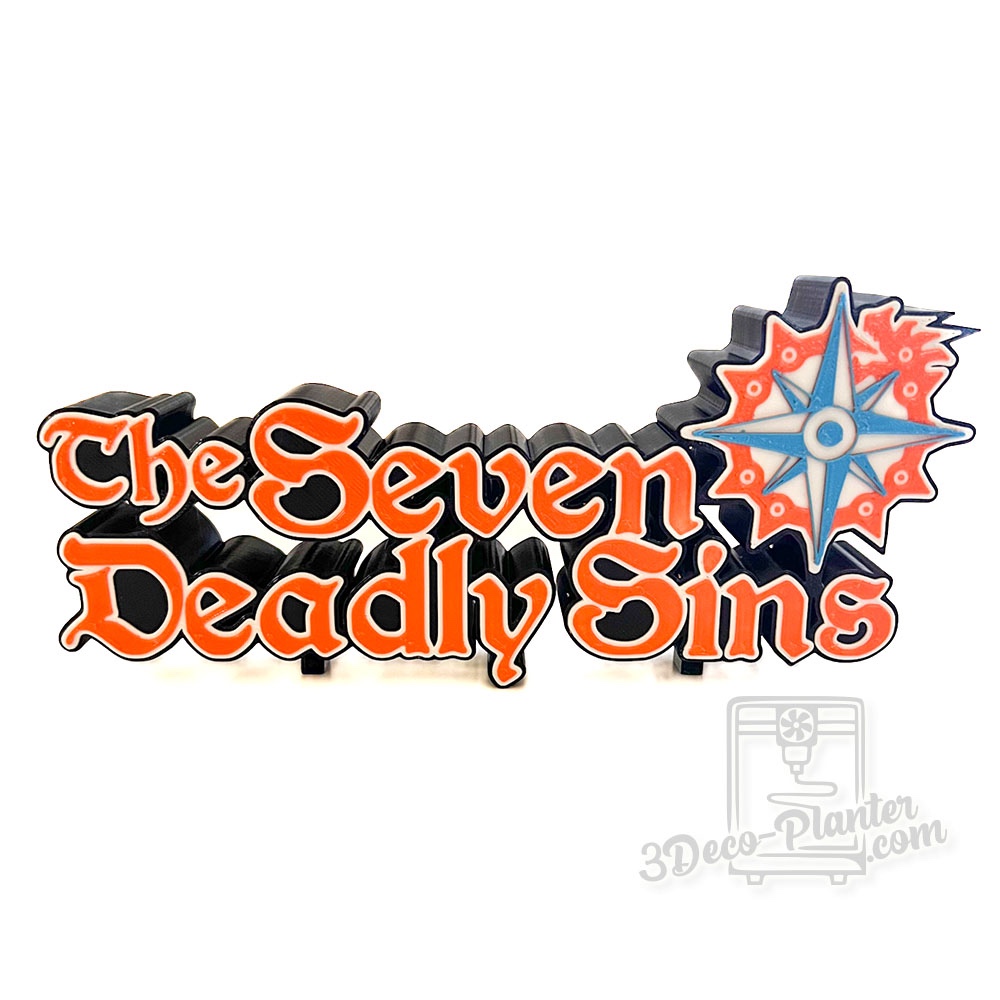 Logo Anime The Seven Deadly Sins - 3deco-planter.com